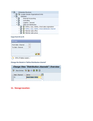 Configuring SAP Organization Structure for SAP MM,SD,FI | PDF