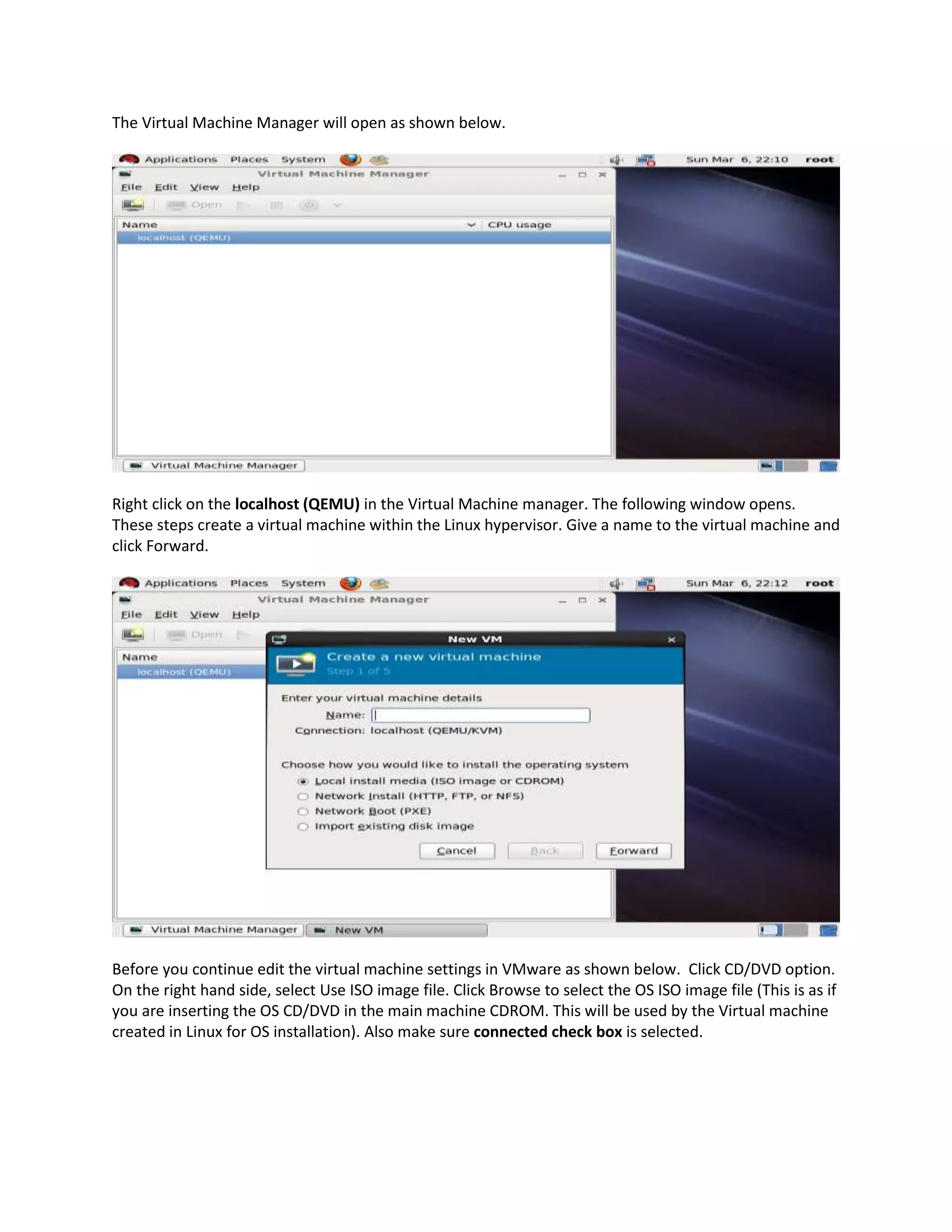 Configuring Virtualization On Single Linux Machine Pdf Operating