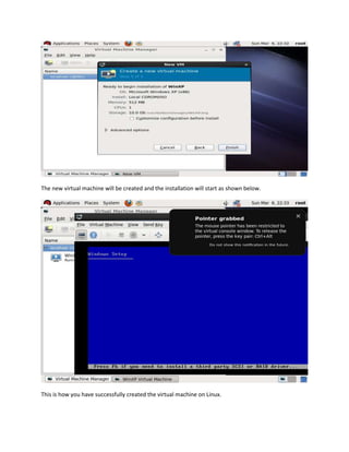 Configuring virtualization on single linux machine | PDF | Operating Systems | Computer Software ...