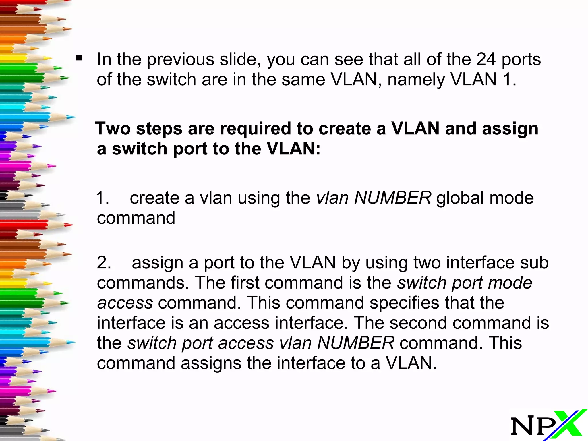 Configuring Vlans | PPT