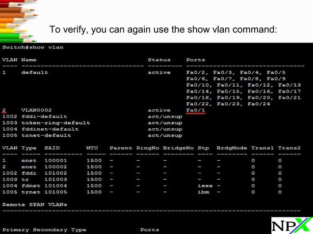 Configuring Vlans | PPT | Computer Networking | Computing
