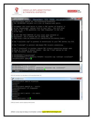 Configuring vnc server in linux | DOCX | Computing | Technology & Computing