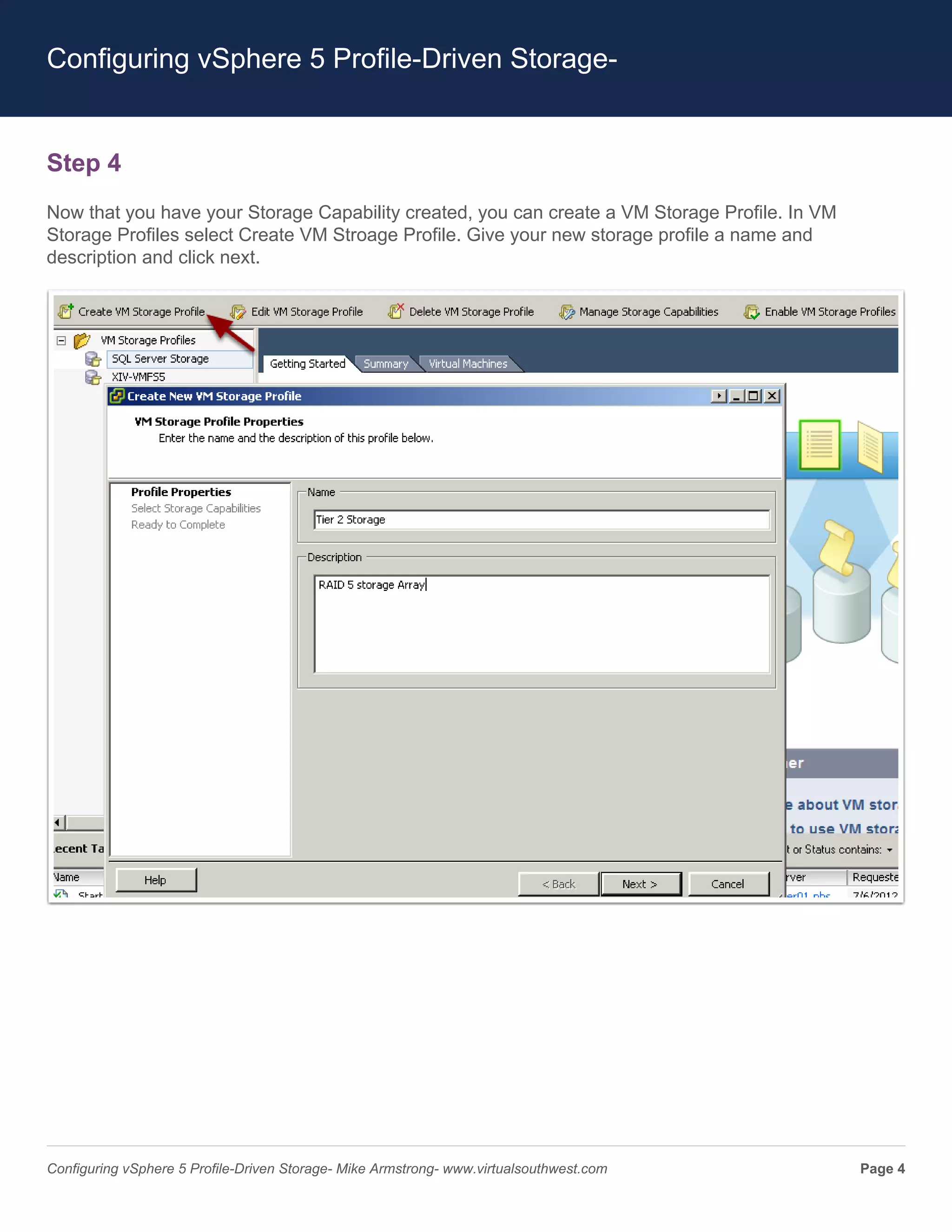 Configuring v sphere 5 profile driven storage | PDF | Data Storage and Warehousing | Computing