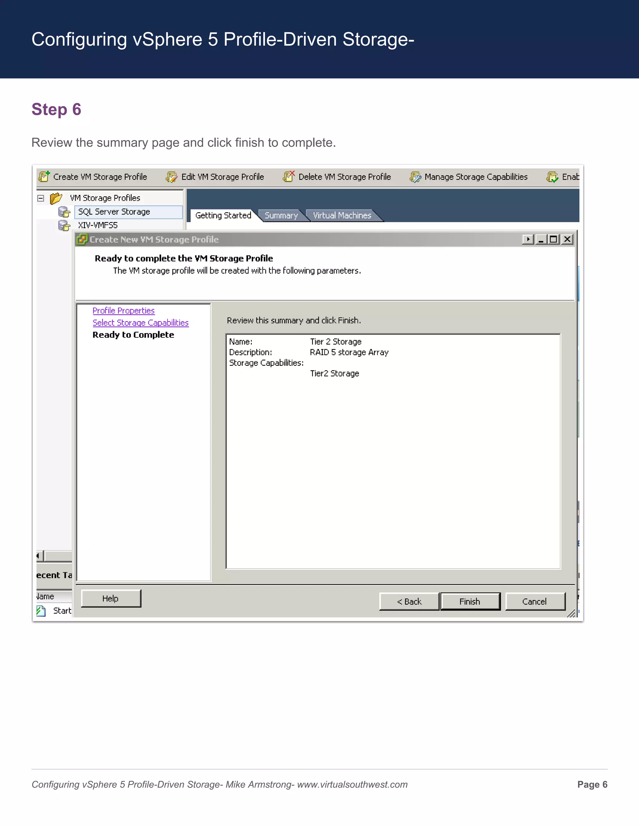 Configuring v sphere 5 profile driven storage | PDF | Data Storage and Warehousing | Computing