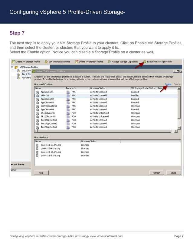 Configuring v sphere 5 profile driven storage | PDF