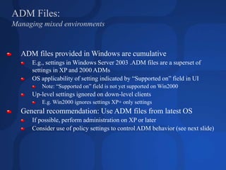 Configuring Windows Using Group Policy.ppt