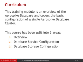 Configuring Aerospike - Part 1 | PPTX