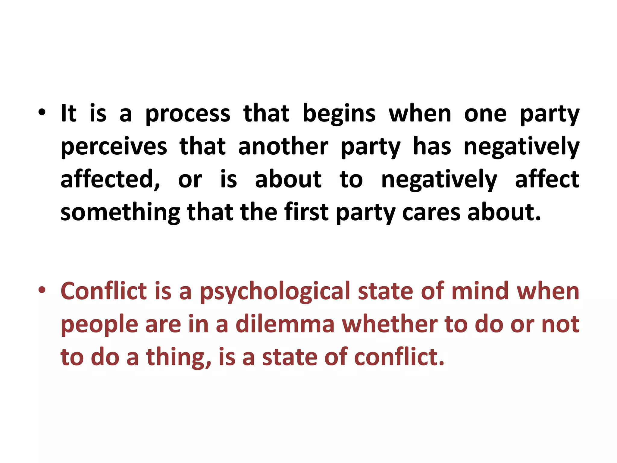 Confilct and conflict resolution | PPTX