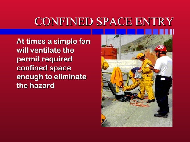 Confined space-entry | PPT