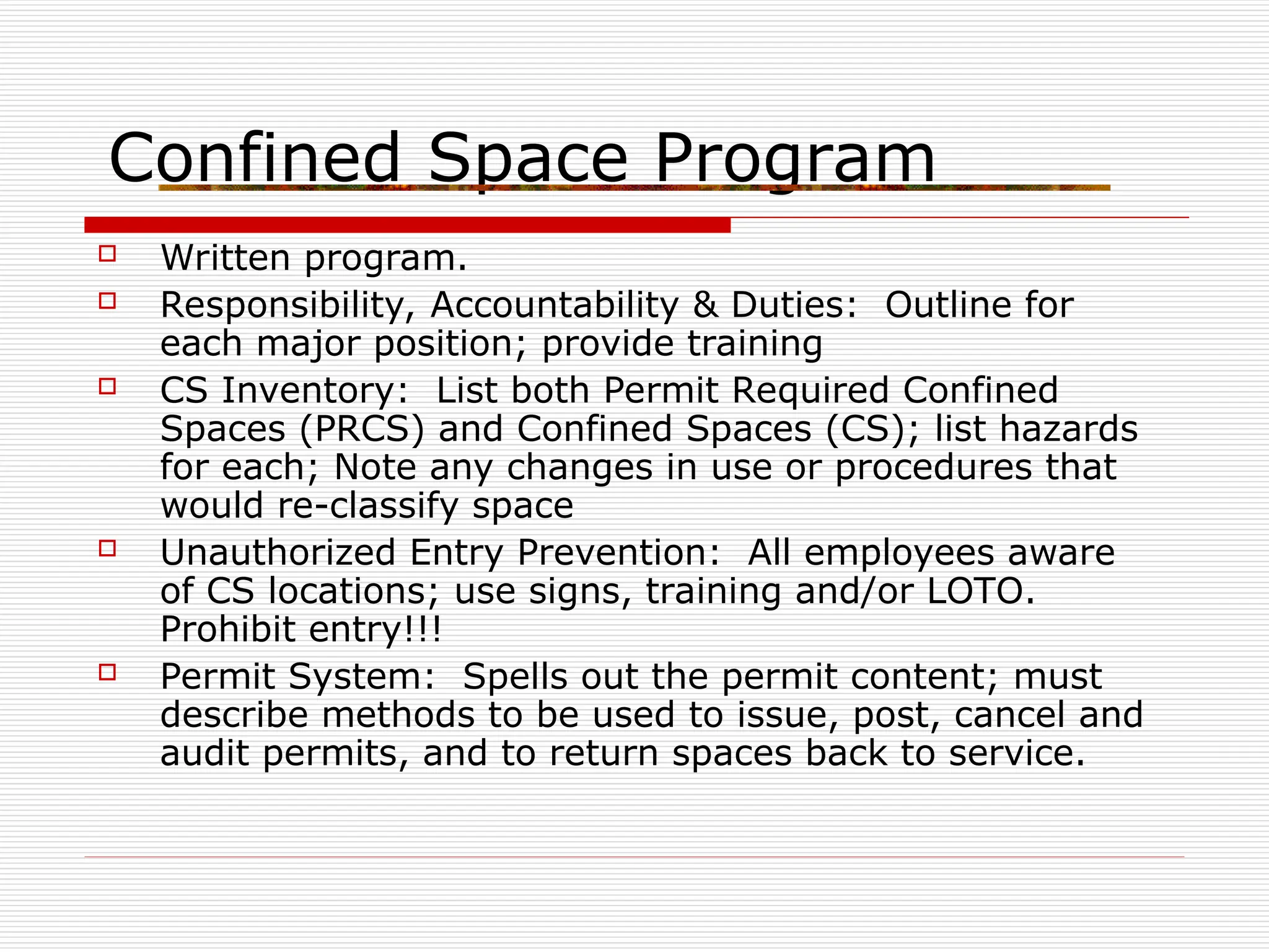 Confined Space safety for workers in all industries | PPT