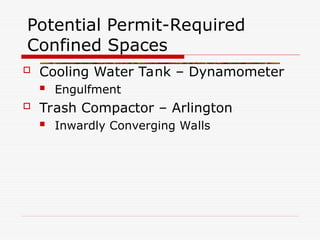 Confined Space safety for workers in all industries | PPT