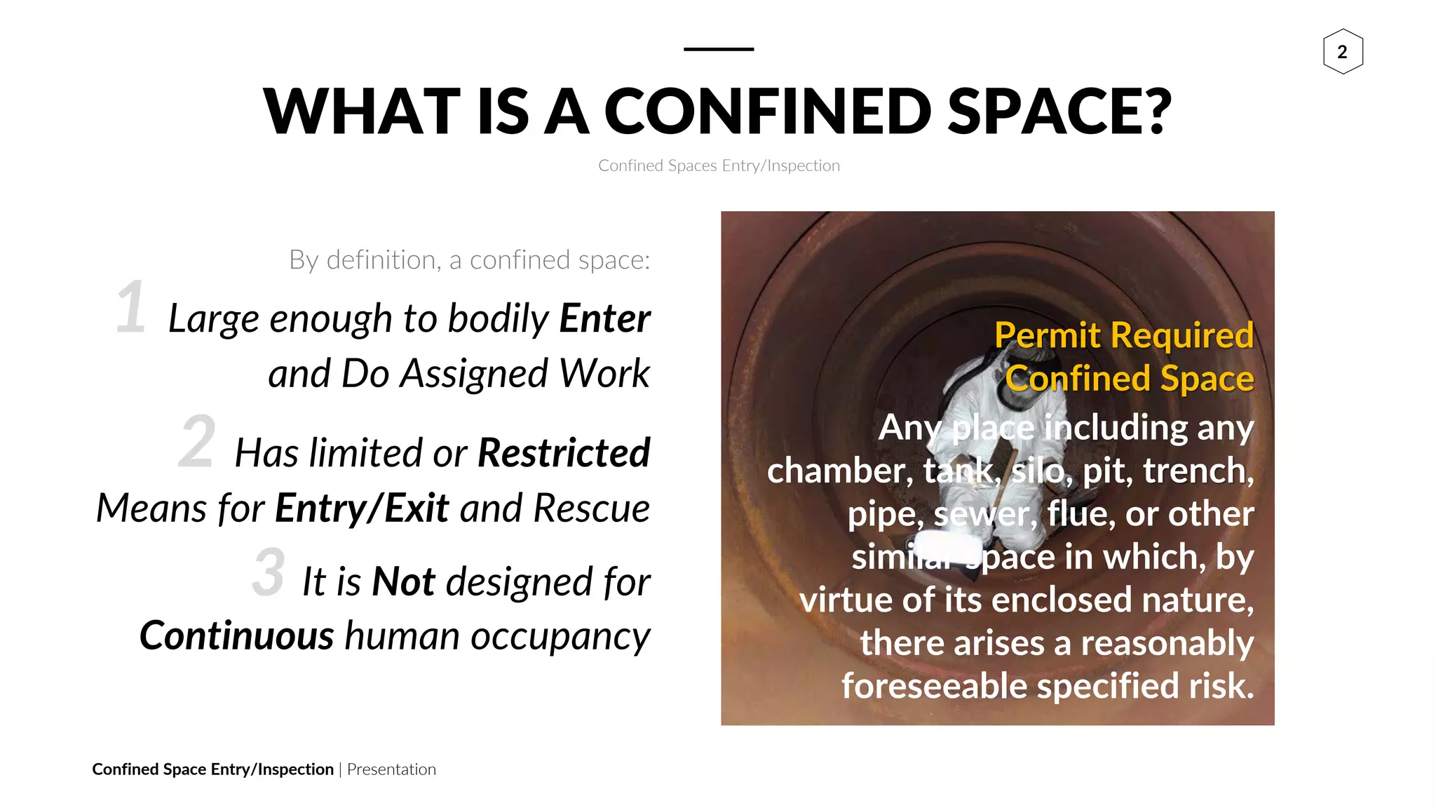 Confined Space Entry/Inspection - Section 1 | PDF