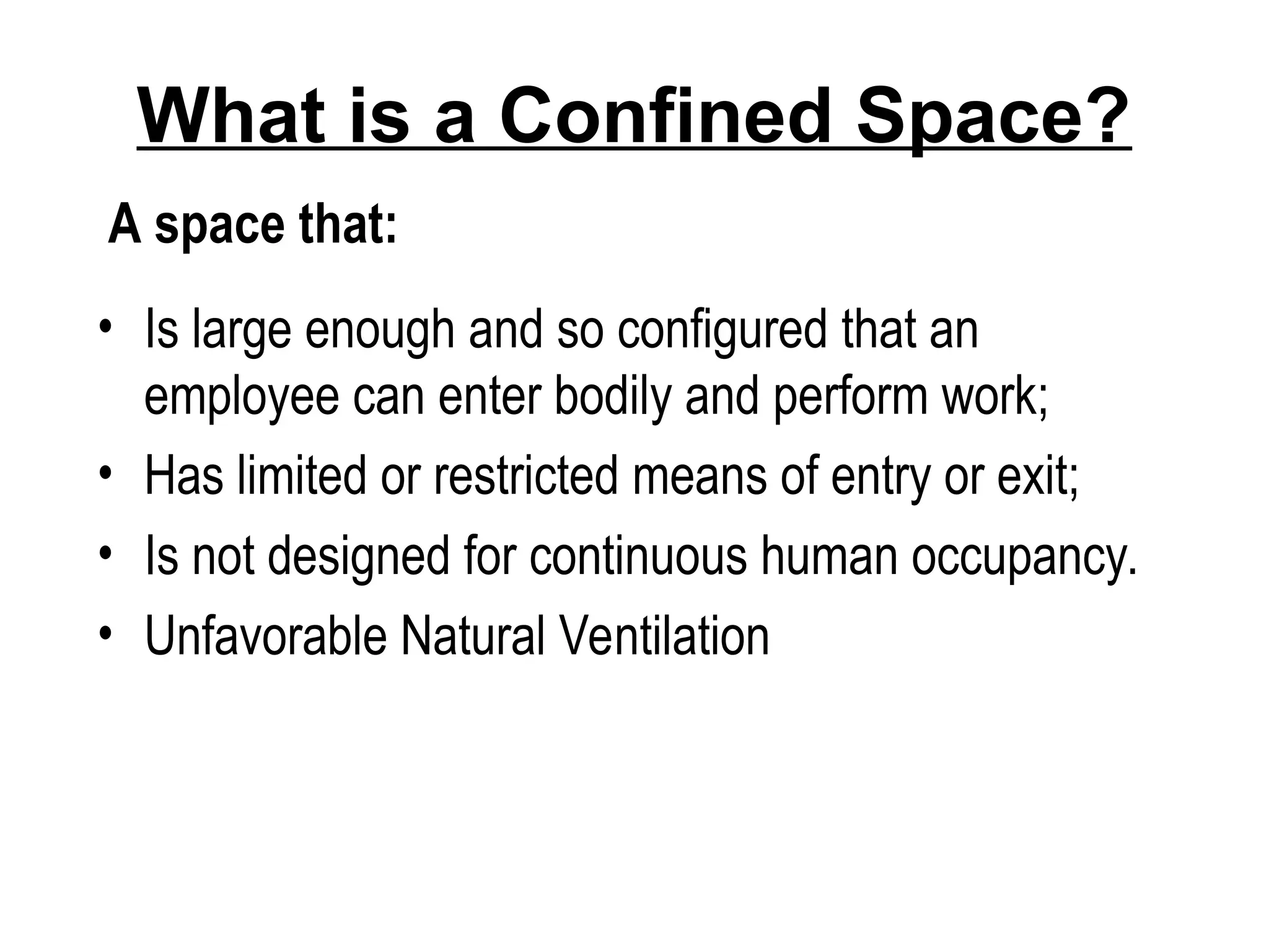 Confined space Entry safety Guideline.ppt | First Aid | Injuries