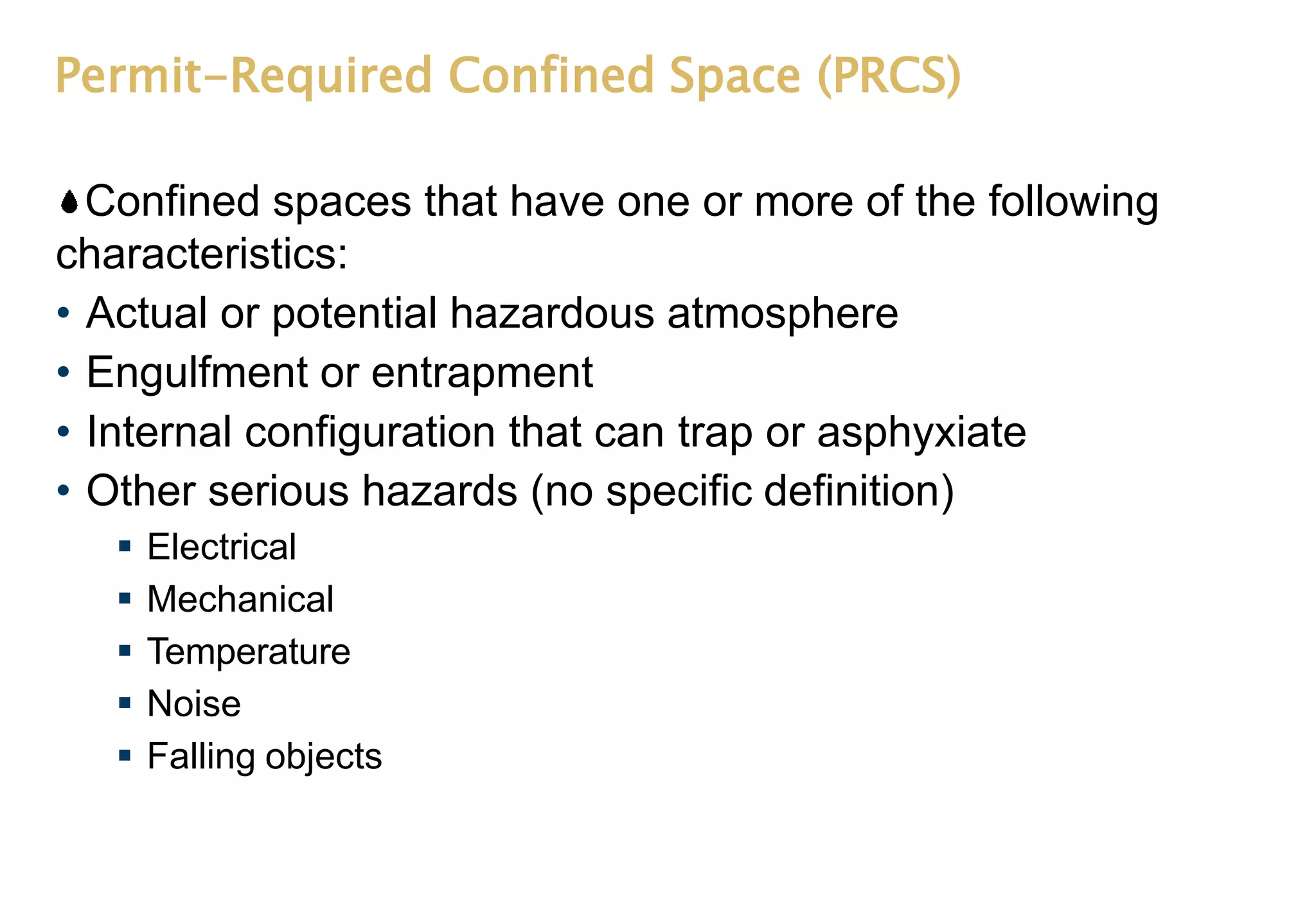 Confined space awareness session | PPTX