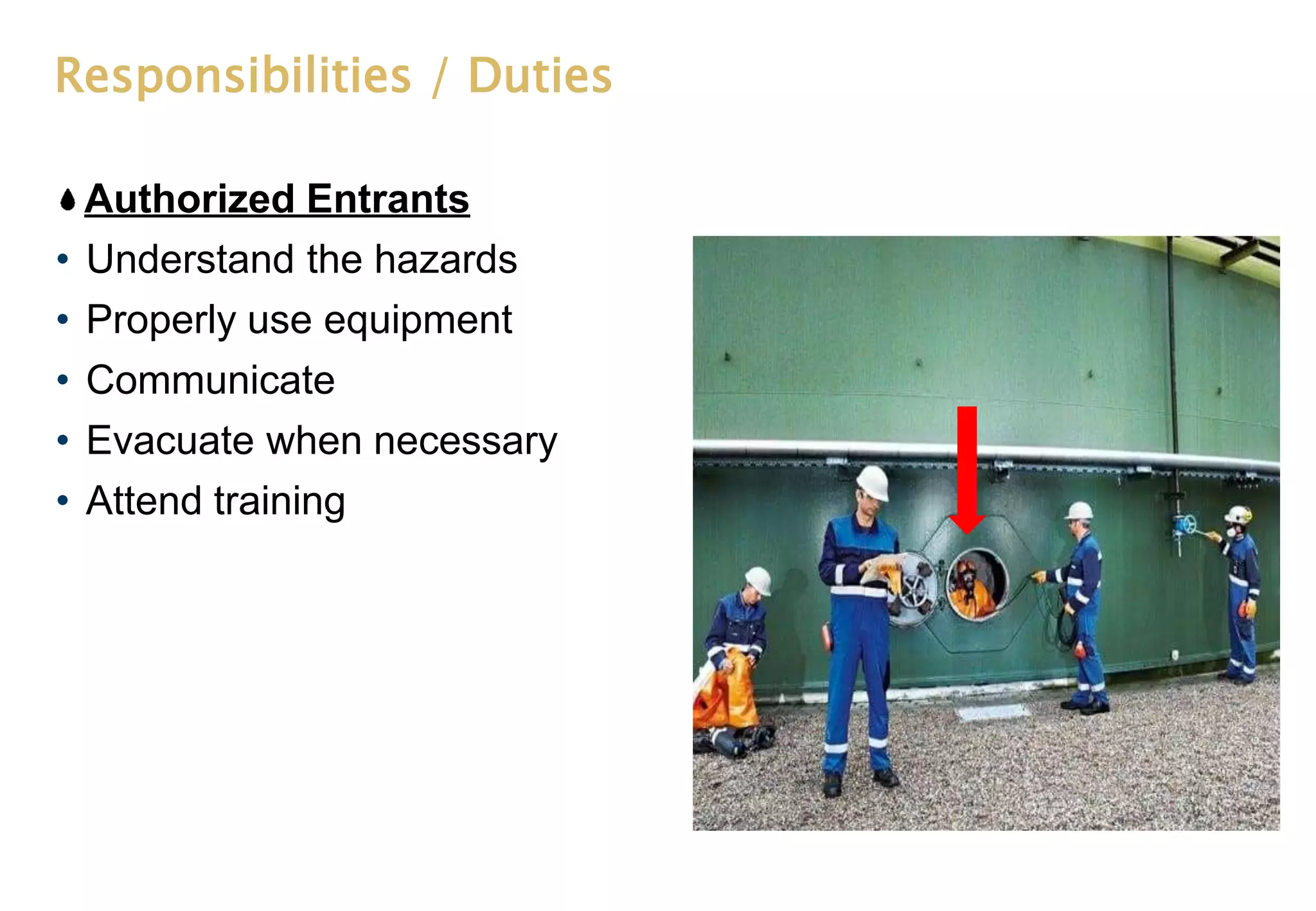 Confined space awareness session | PPTX
