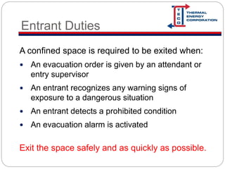 Confined Space Attendant and Entrant | PPT