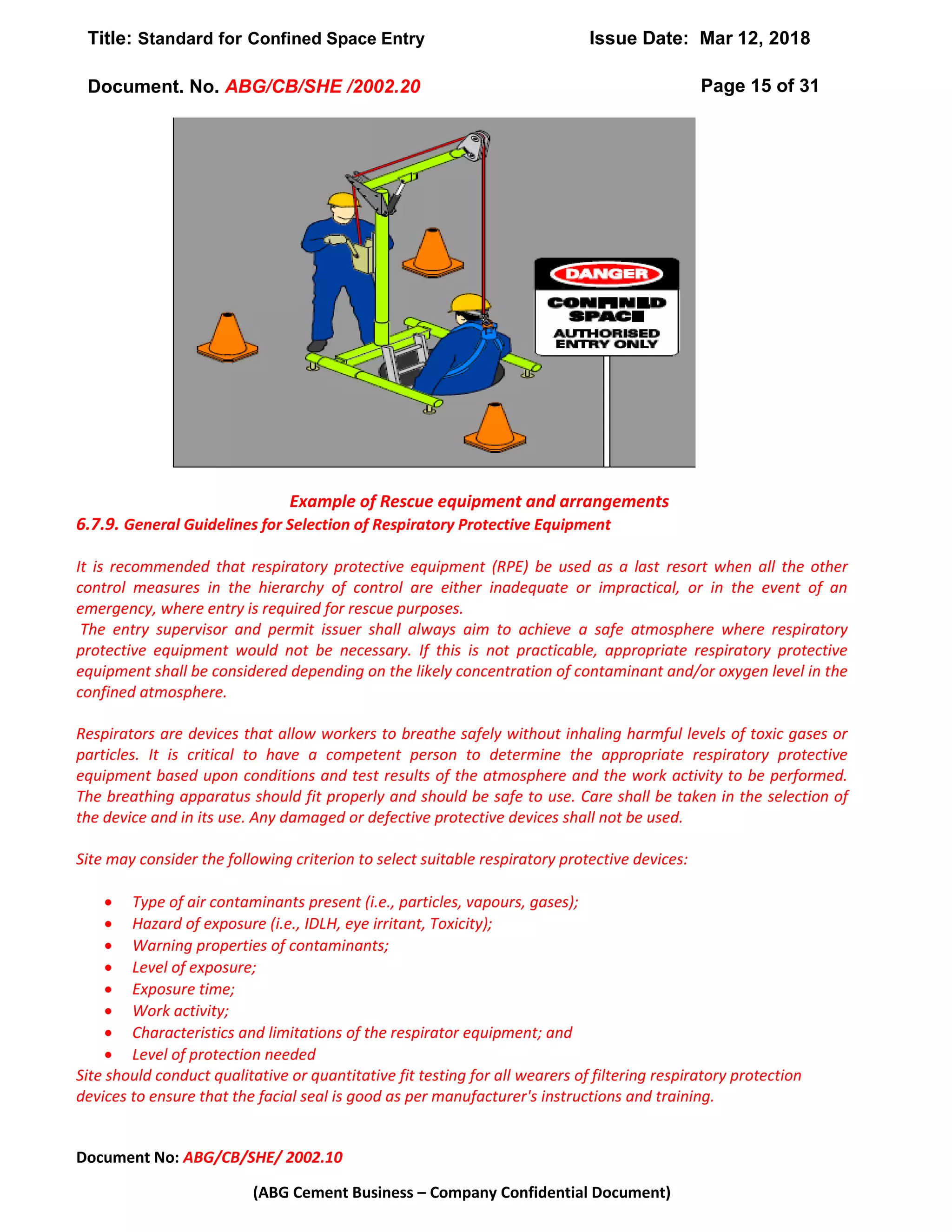 Confined space entry | PDF