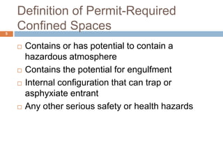 Confined Space Entry.pptx | First Aid | Injuries