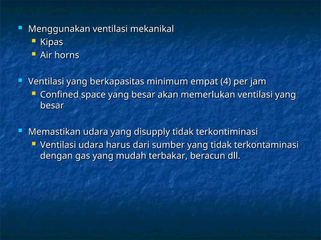 Confined Space entry - Bahasa izin ruang terbatasppt | PPT