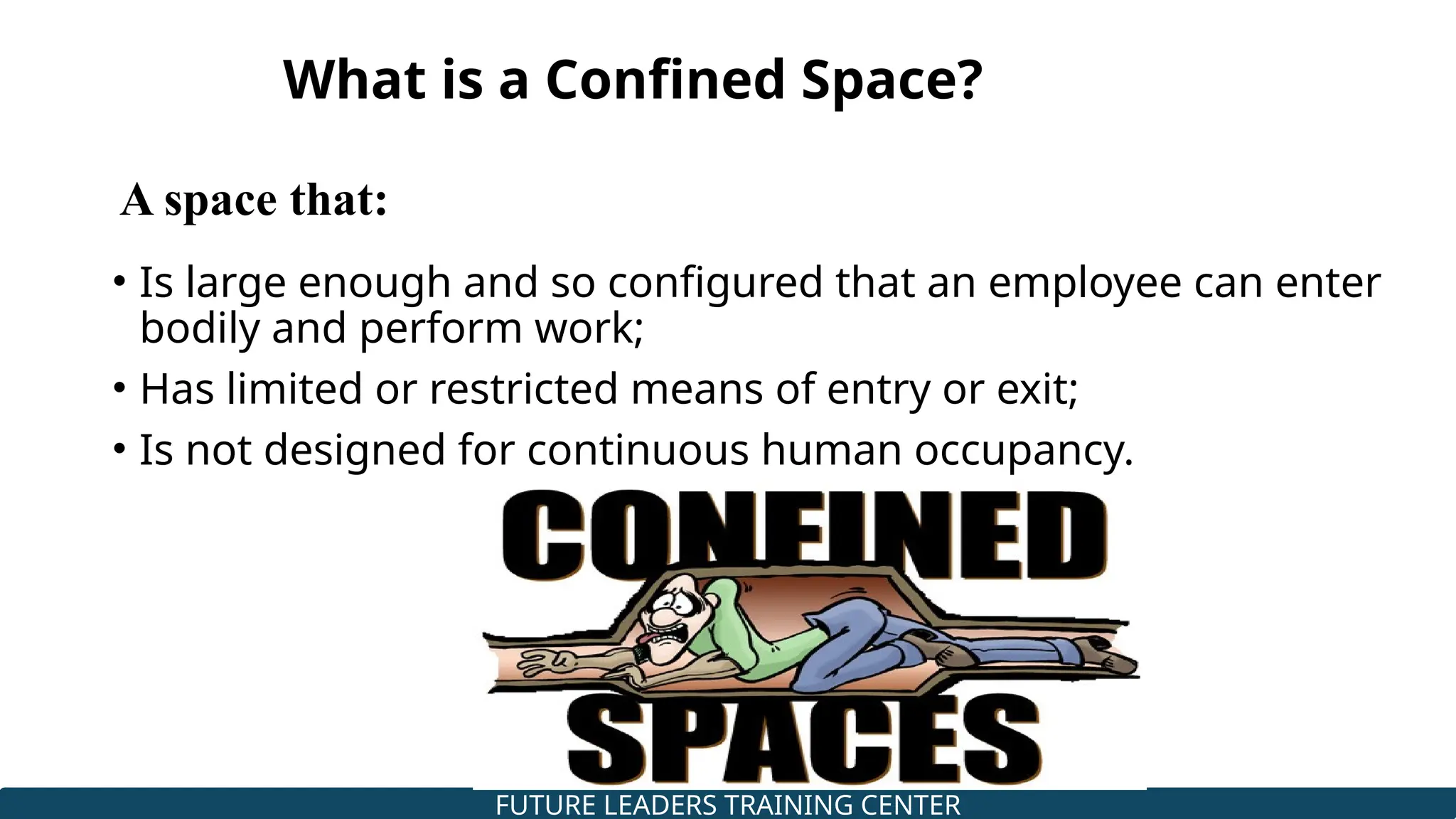 Confined Space Entry - FLTC.pptx for training material on confined ...
