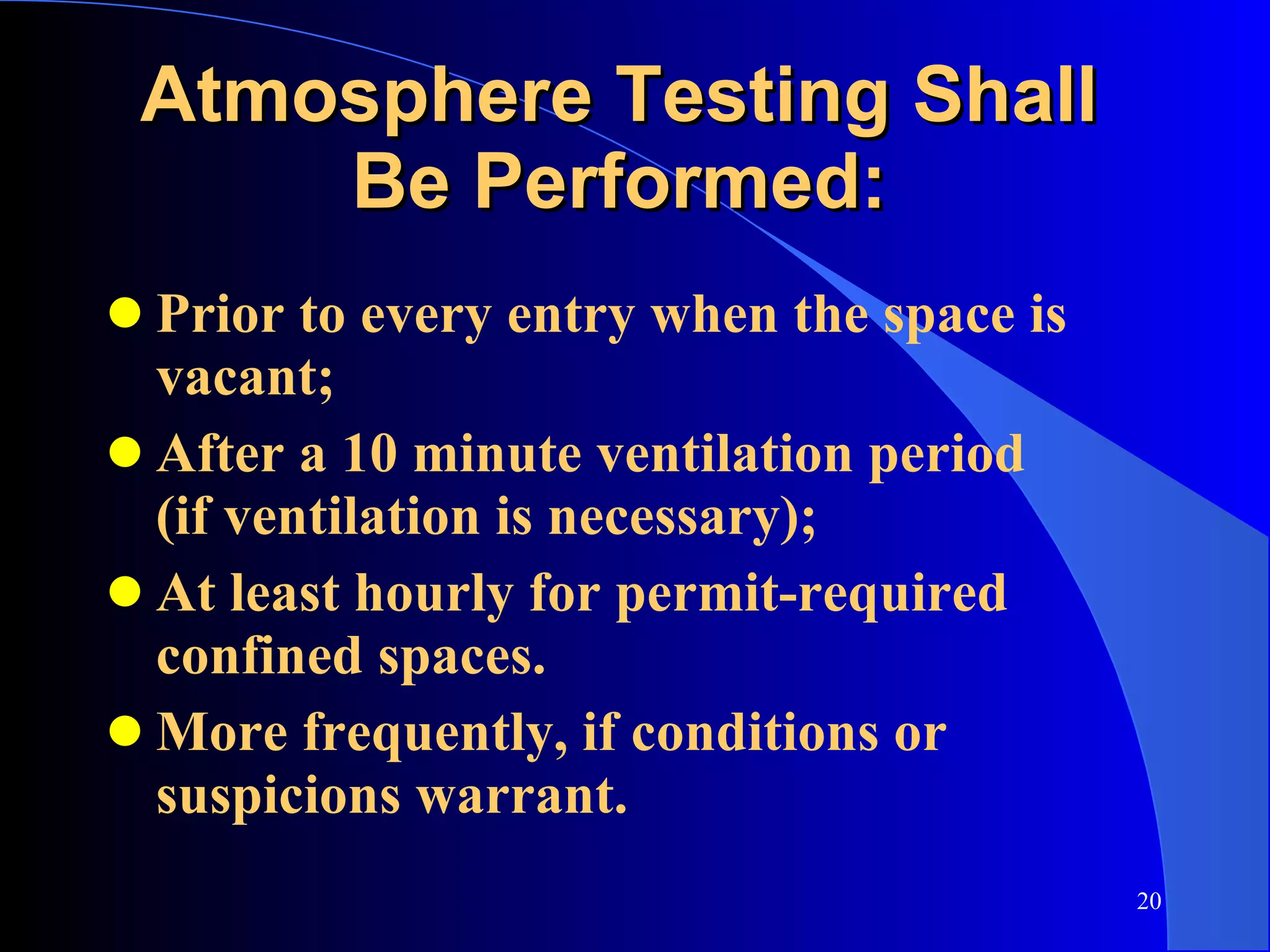 Confined Space Entry | PPT