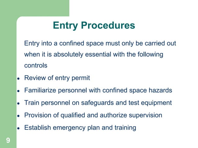 Confined Space Entry HSE Presentation HSE Formats.pptx | First Aid ...