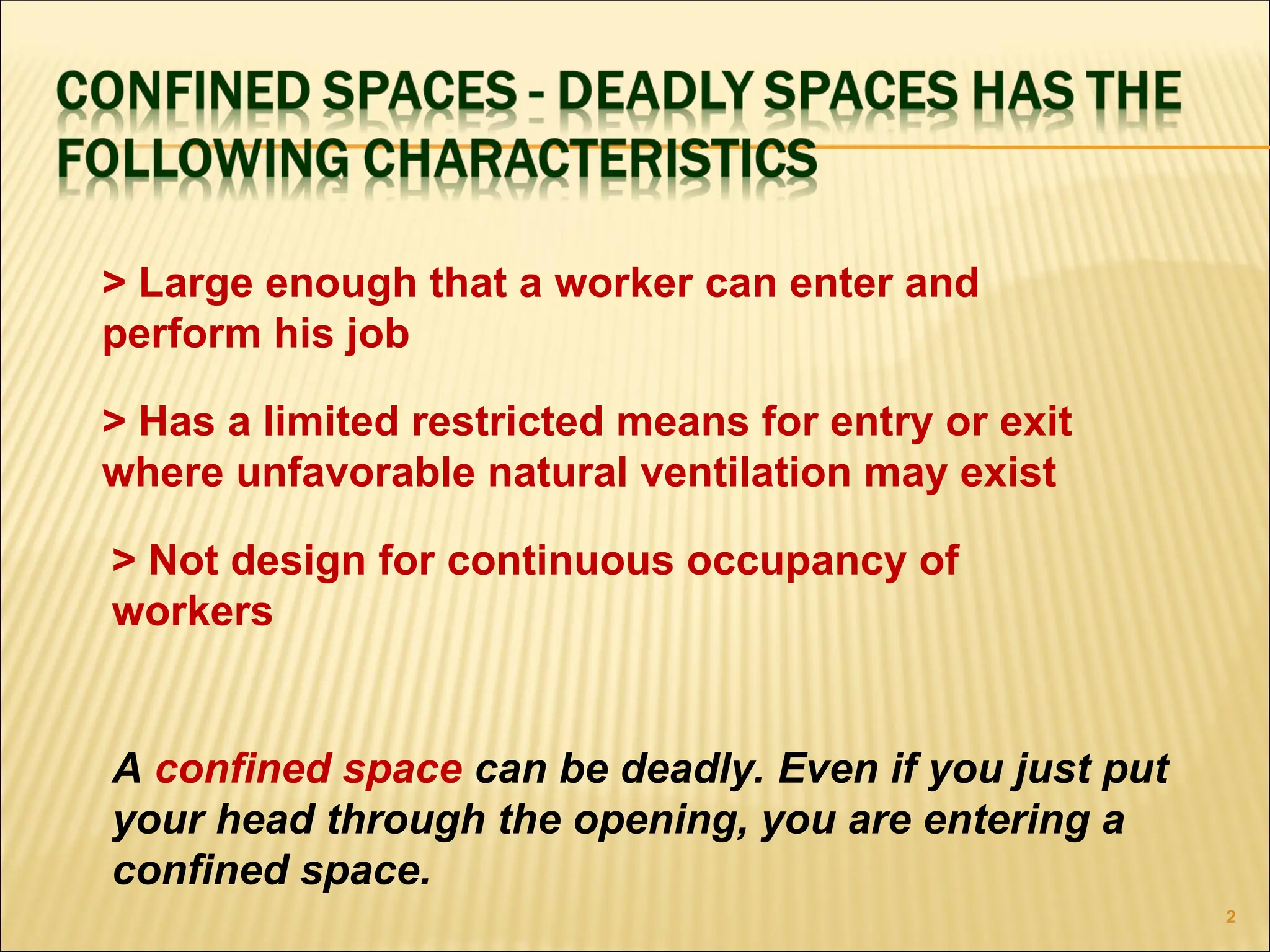 Construction Confined Space Entry Safety | PPT