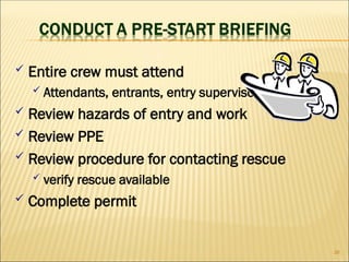 Construction Confined Space Entry Safety | PPT