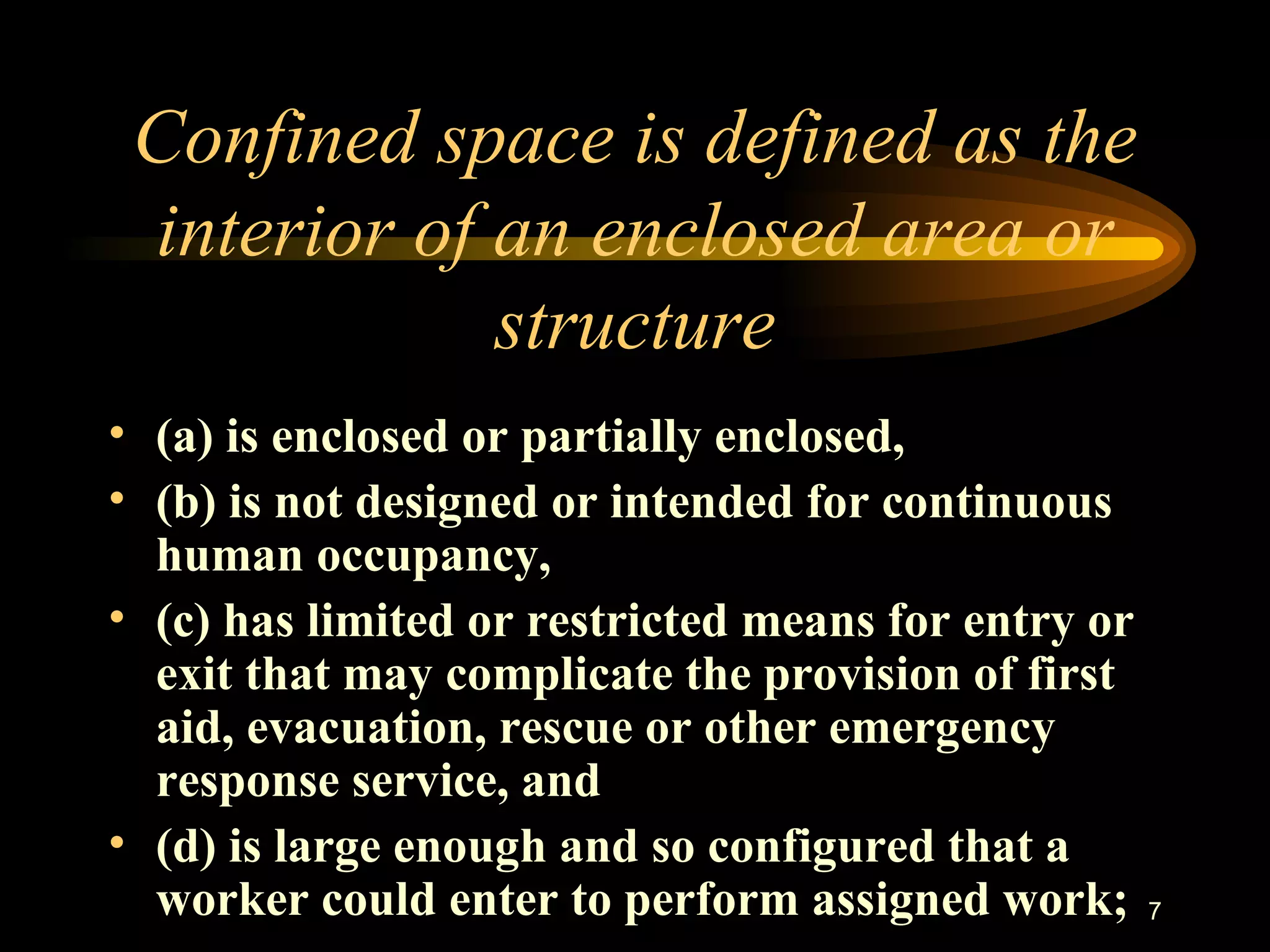 Confined Space Ppt | PPT