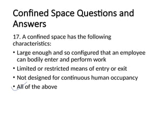 Confined Space Question and Answer .pptx
