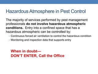 Confined Spaces Safety Training for Pest Control | PPT