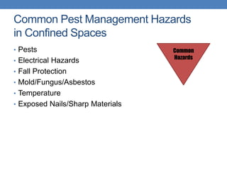 Confined Spaces Safety Training for Pest Control | PPT