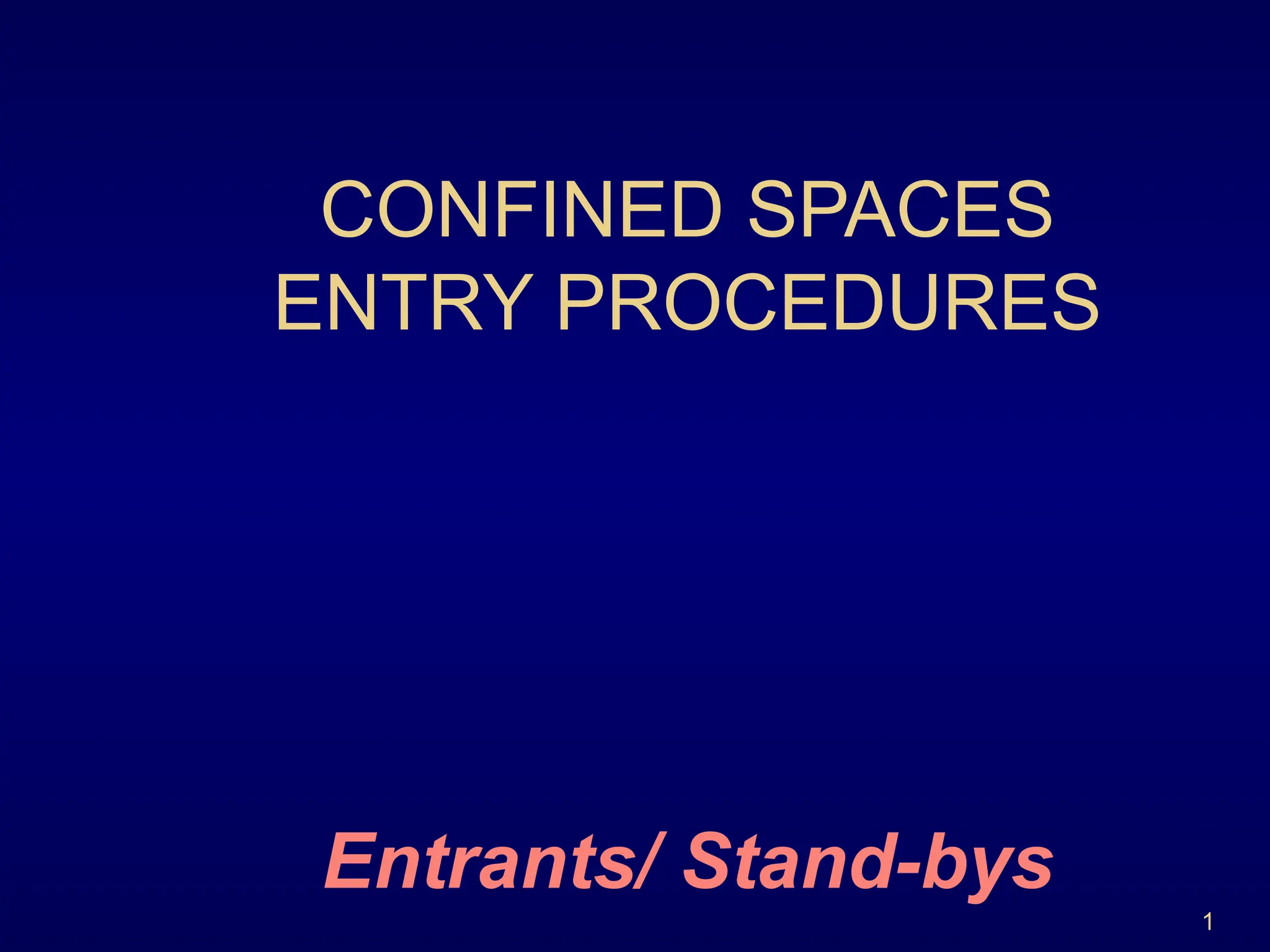 Confined Spaces level safety ppt for new | PPT