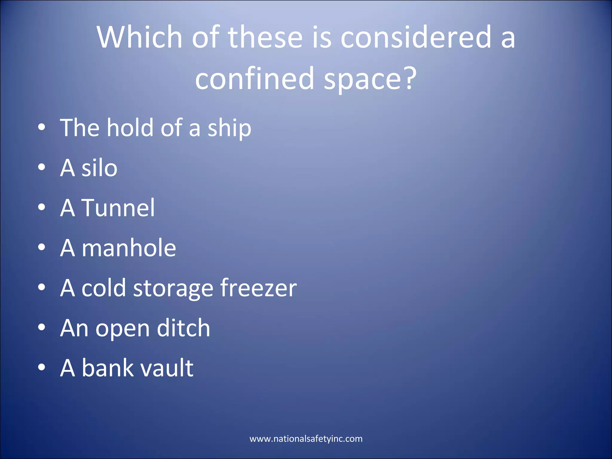 Confined Space Training | PPT