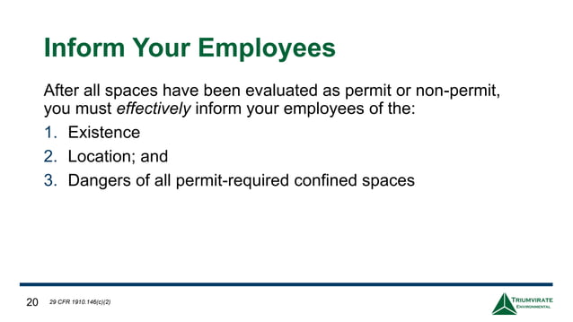 Complying with OSHA's Regulations for Permit-Required Confined Space ...