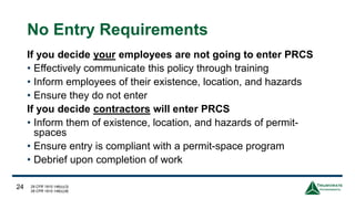 Complying with OSHA's Regulations for Permit-Required Confined Space ...