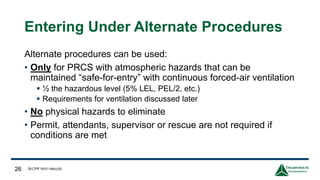 Complying with OSHA's Regulations for Permit-Required Confined Space ...