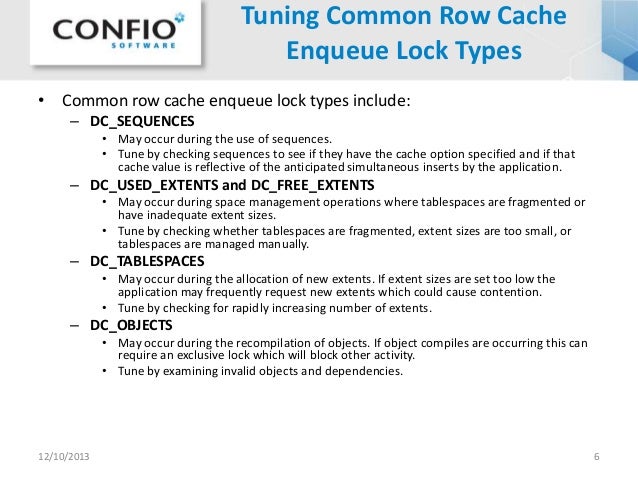 Tuning for Oracle Row Cache Lock Wait