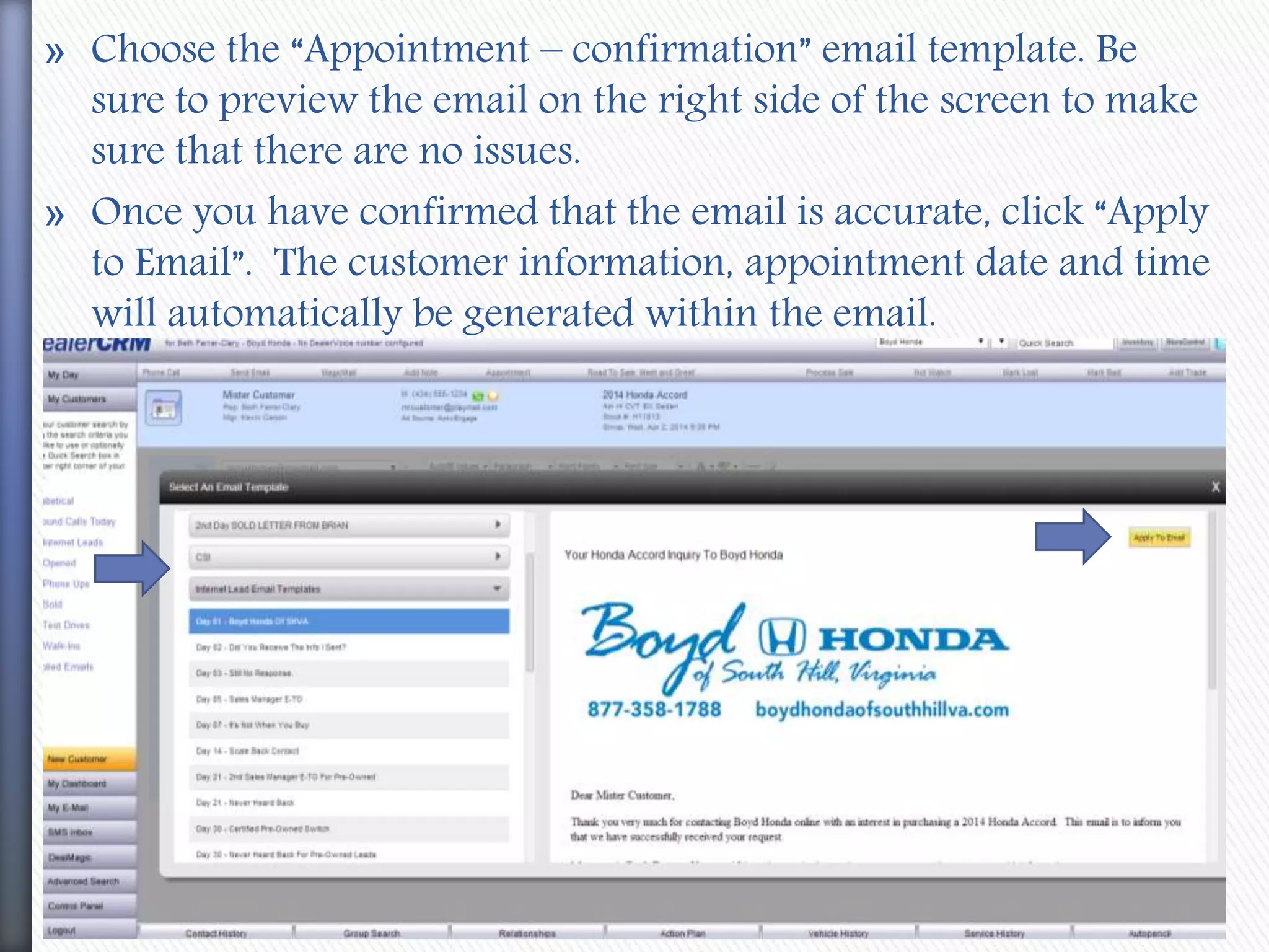 Confirming an appointment | PPTX