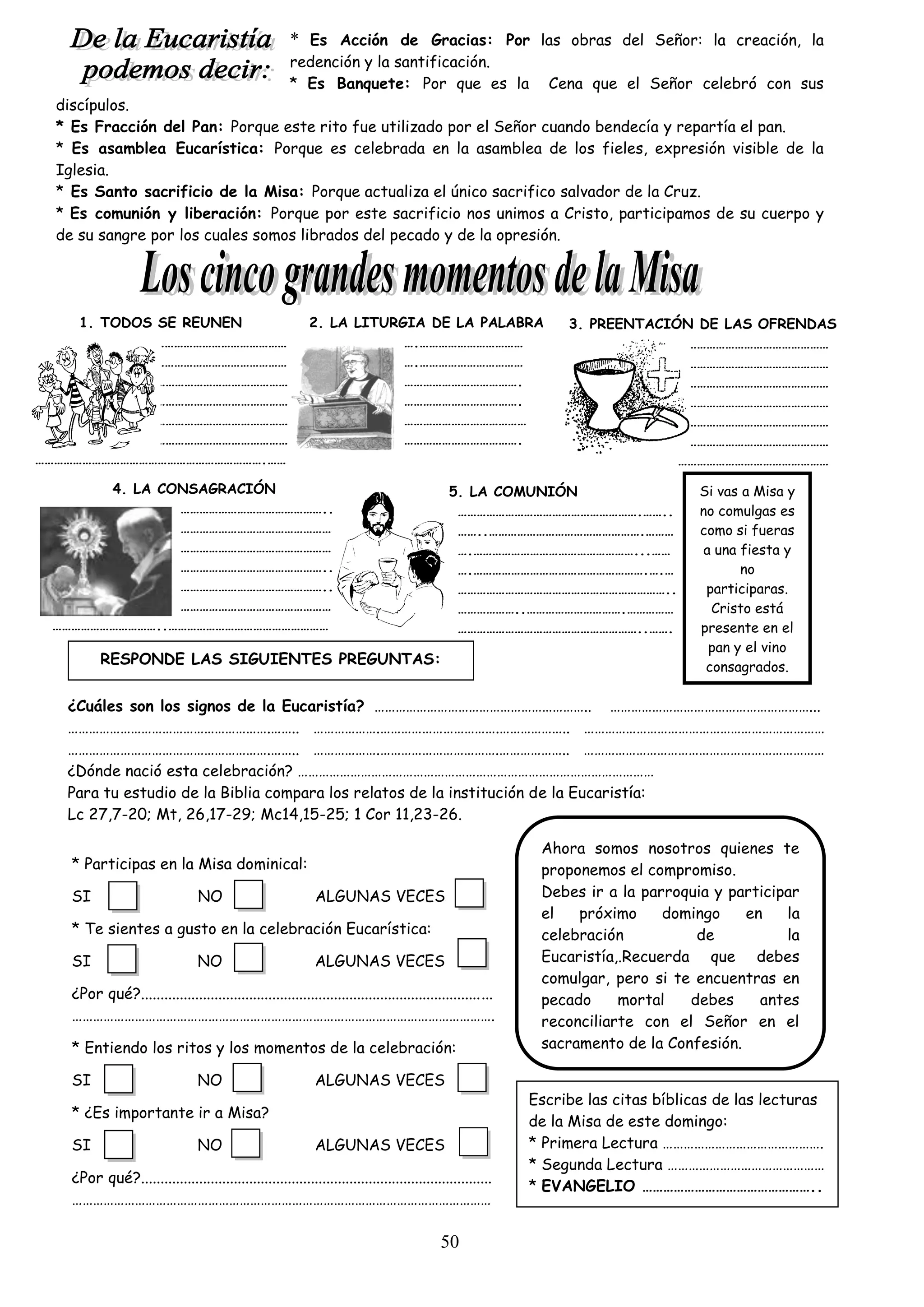 Fichas para la Confirmación | PDF