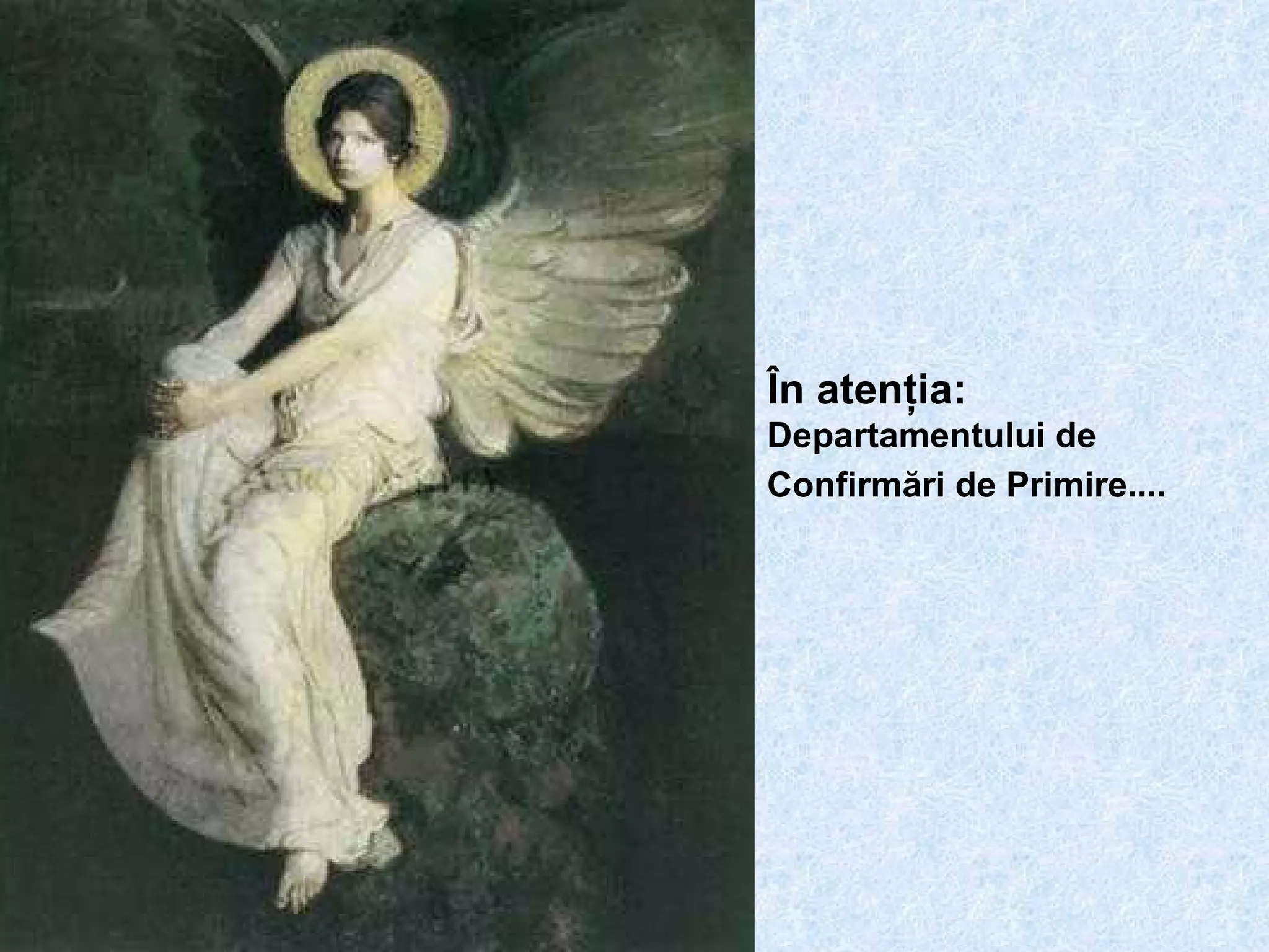 Confirmare de primire | PPT