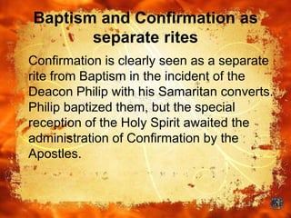 Sacraments of Initiation: Confirmation | PPTX