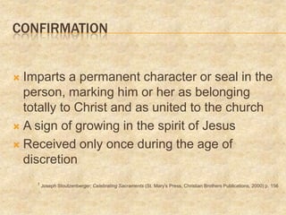 Sacraments of Initiation: Confirmation | PPTX