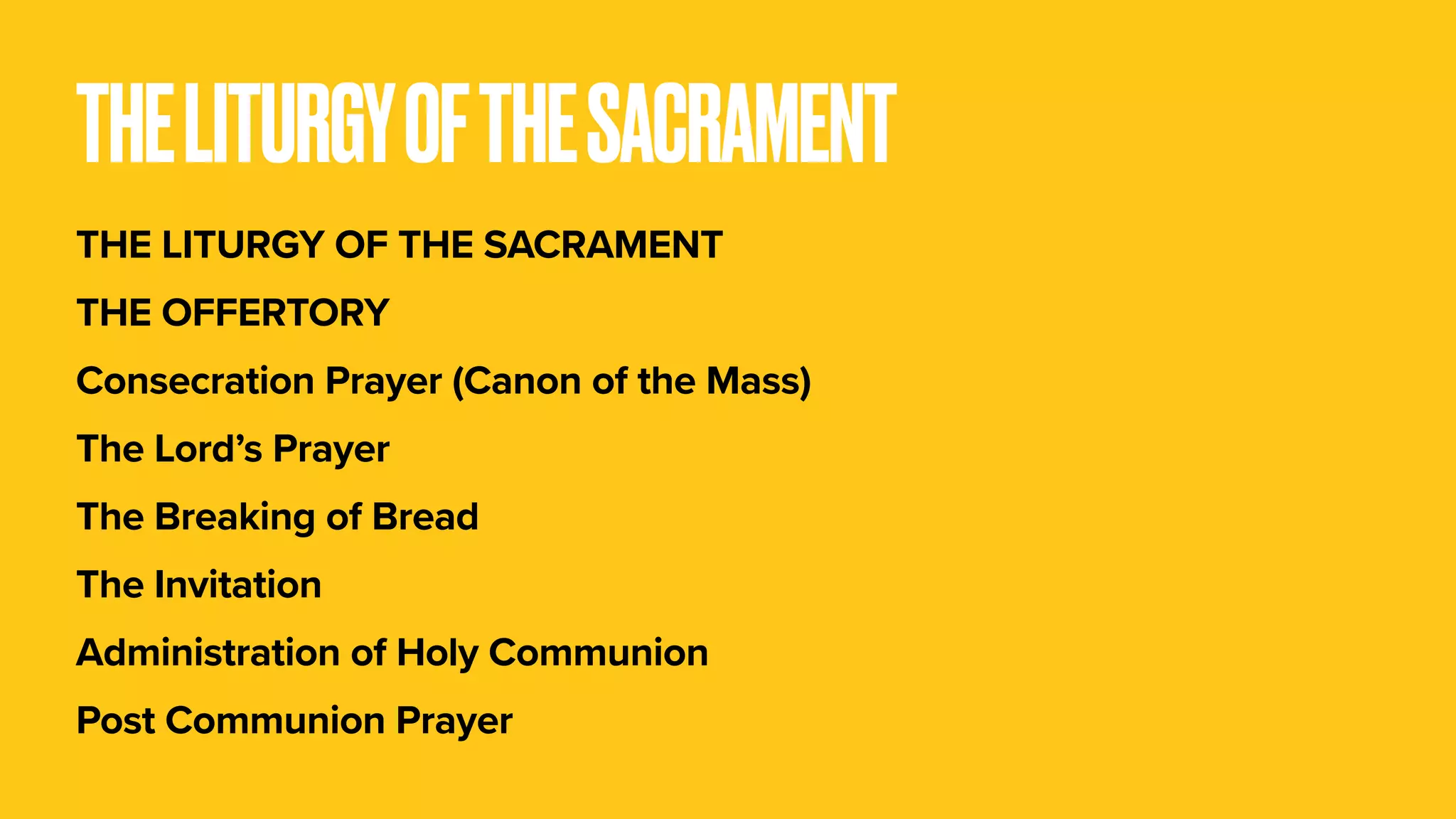 The Holy Eucharist - Explained | PDF