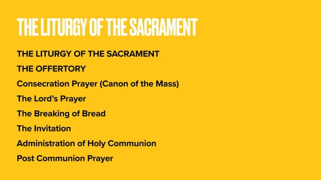 The Holy Eucharist - Explained | PPT