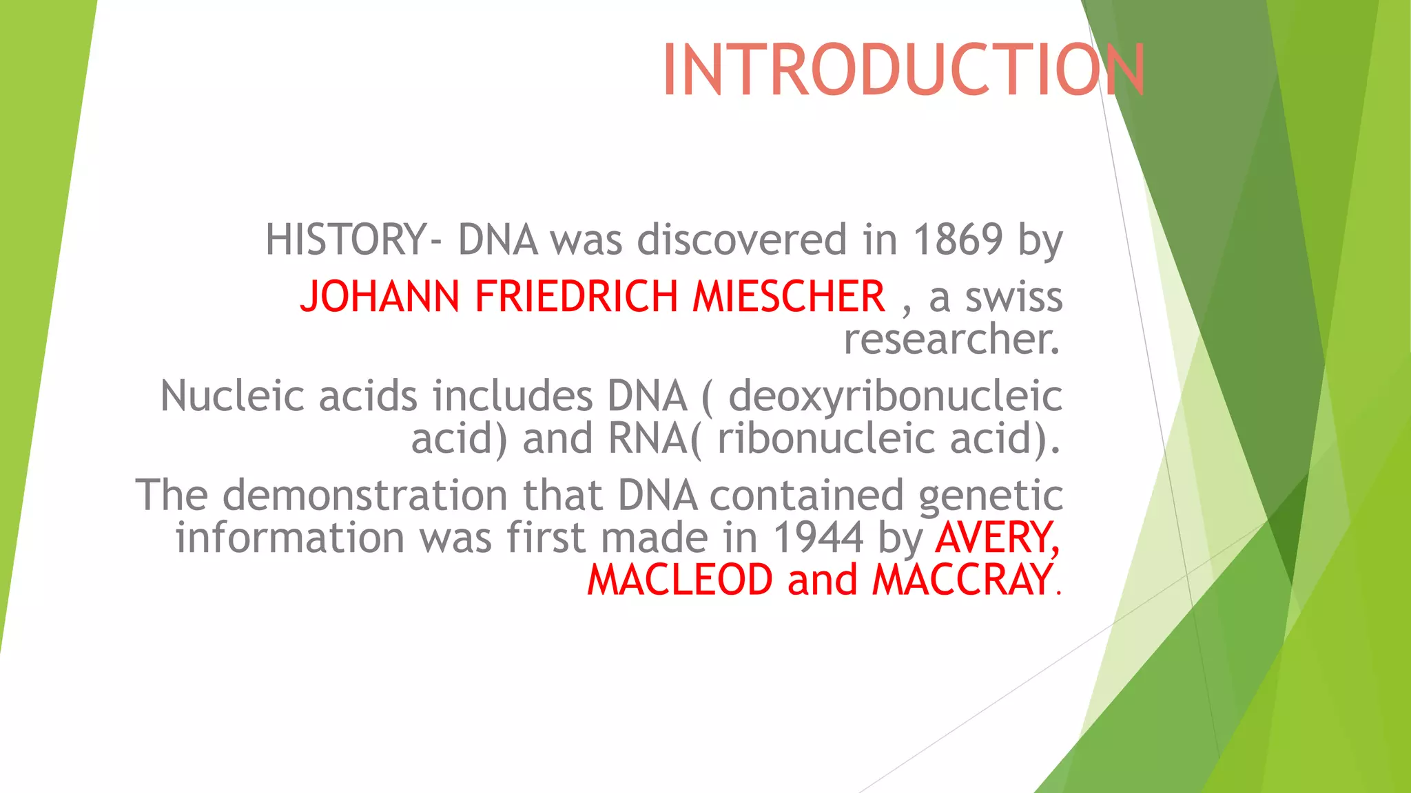 Confirmation of nucleic acid | PPTX