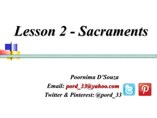 Sacraments of the Catholic Church | PPT