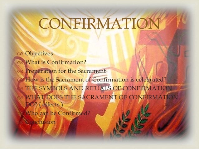 Confirmation confirmation