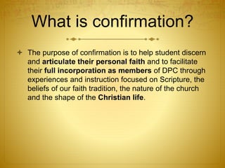 Confirmation Workshop 2016 | PPTX | Christianity | Religion & Spirituality