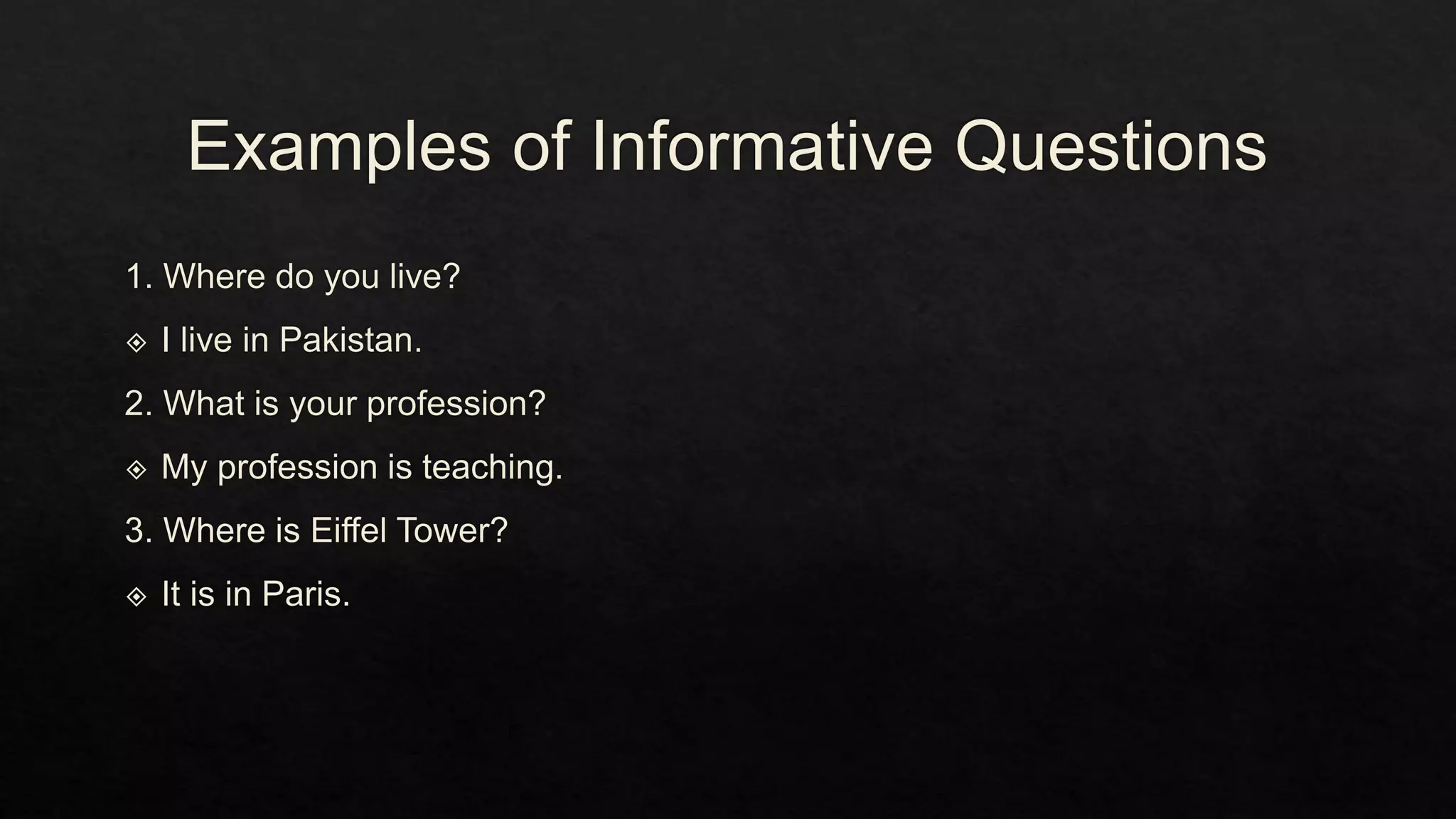 Confirmative and informative questions | PPTX